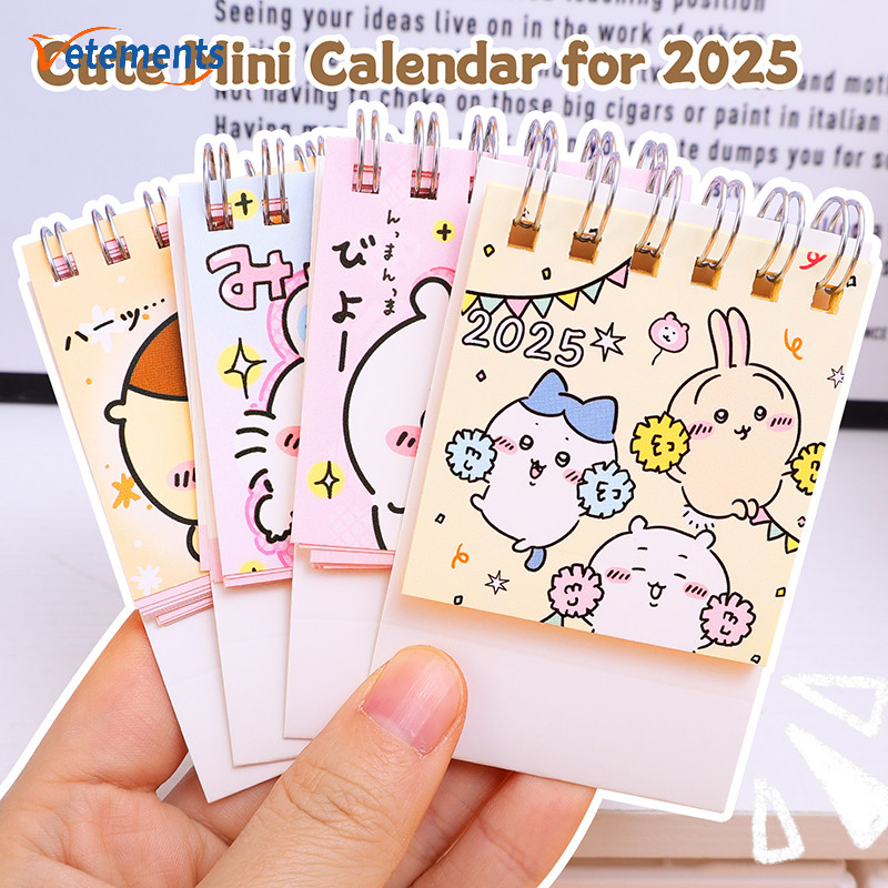 5 Pcs Kawaii Anime Chiikawa Series Mini Student Desk Calendar - Office ...