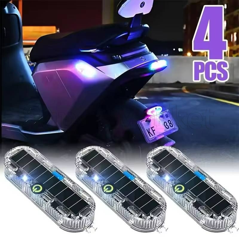 Solar Warning Light - Car Tail Flashing Light - Car Rear Collision ...