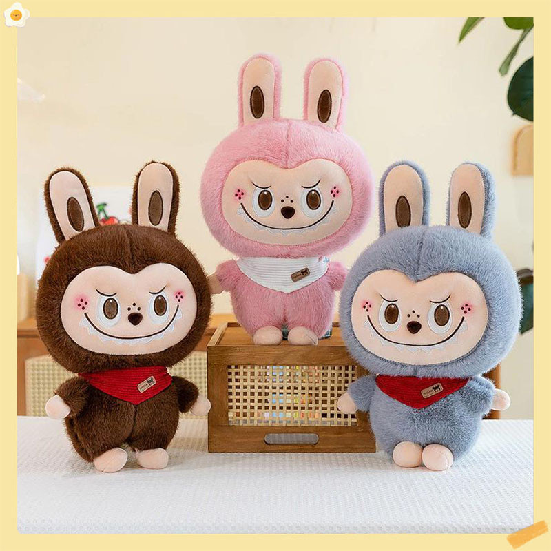 Labubu Plush Toy Big Eye Labubu Bunny Doll Cartoon Stuffed Labubu Plush ...