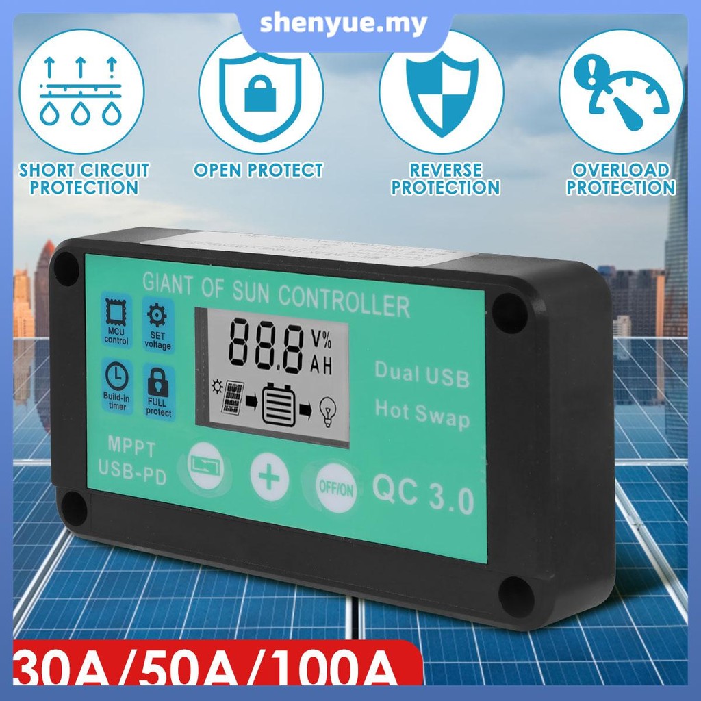 Solar Charge Controller Multiple Protection Solar Panel Controller ...