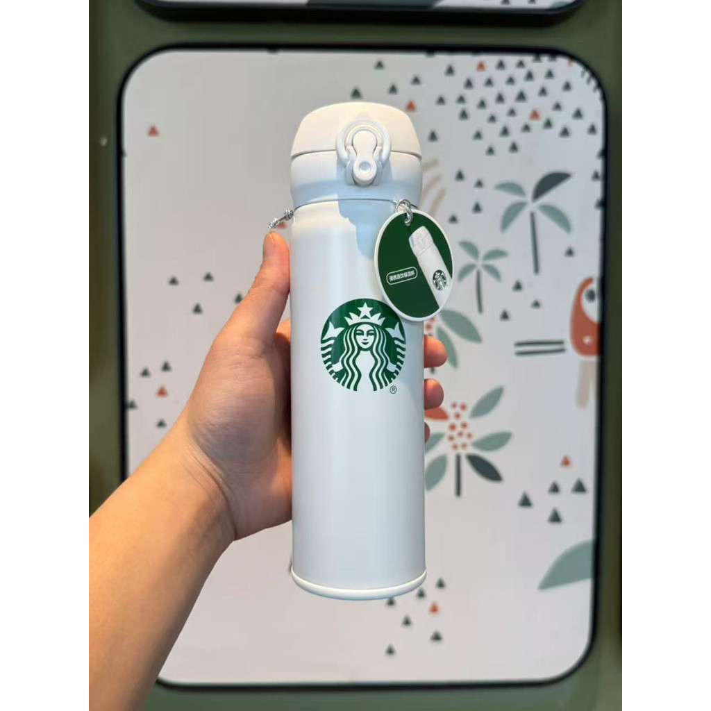 Cawan Starbucks 2025 Gaya Minimalis Hitam dan Putih Warna Pepejal Mewah ...