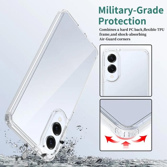 SAMSUNG GALAXY S25 EDGE 5G FUSE HYBRID CRYSTAL CLEAR ACRYLIC CASE ...