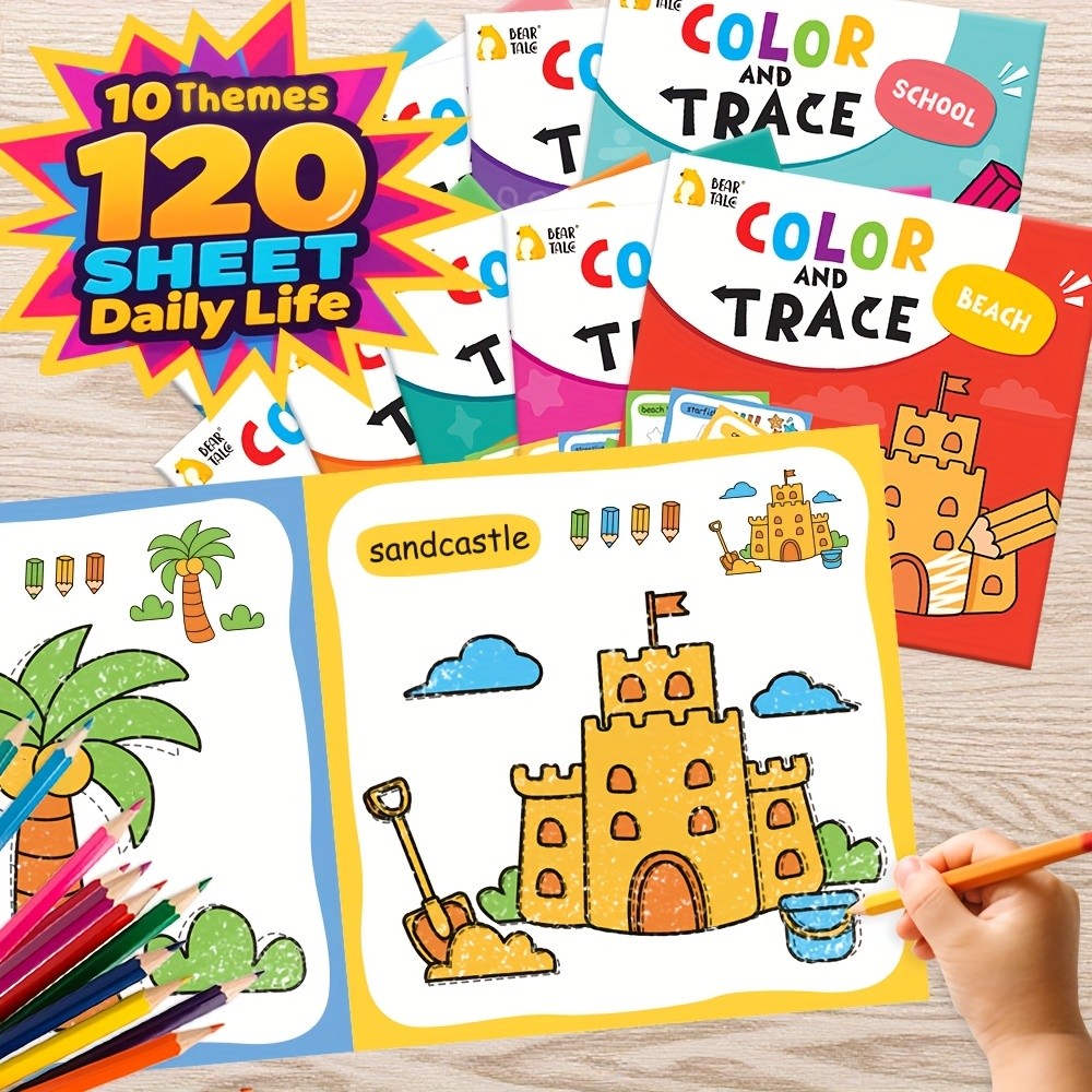 Bear Tale A Set Of Ten coloring books murah for Kids Drawing & Painting ...