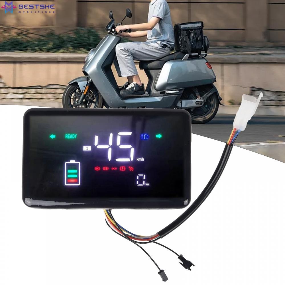 [bestshe]Electric Bike LCD Display 6PIN 48V 72V Speedometer for Ebikes ...