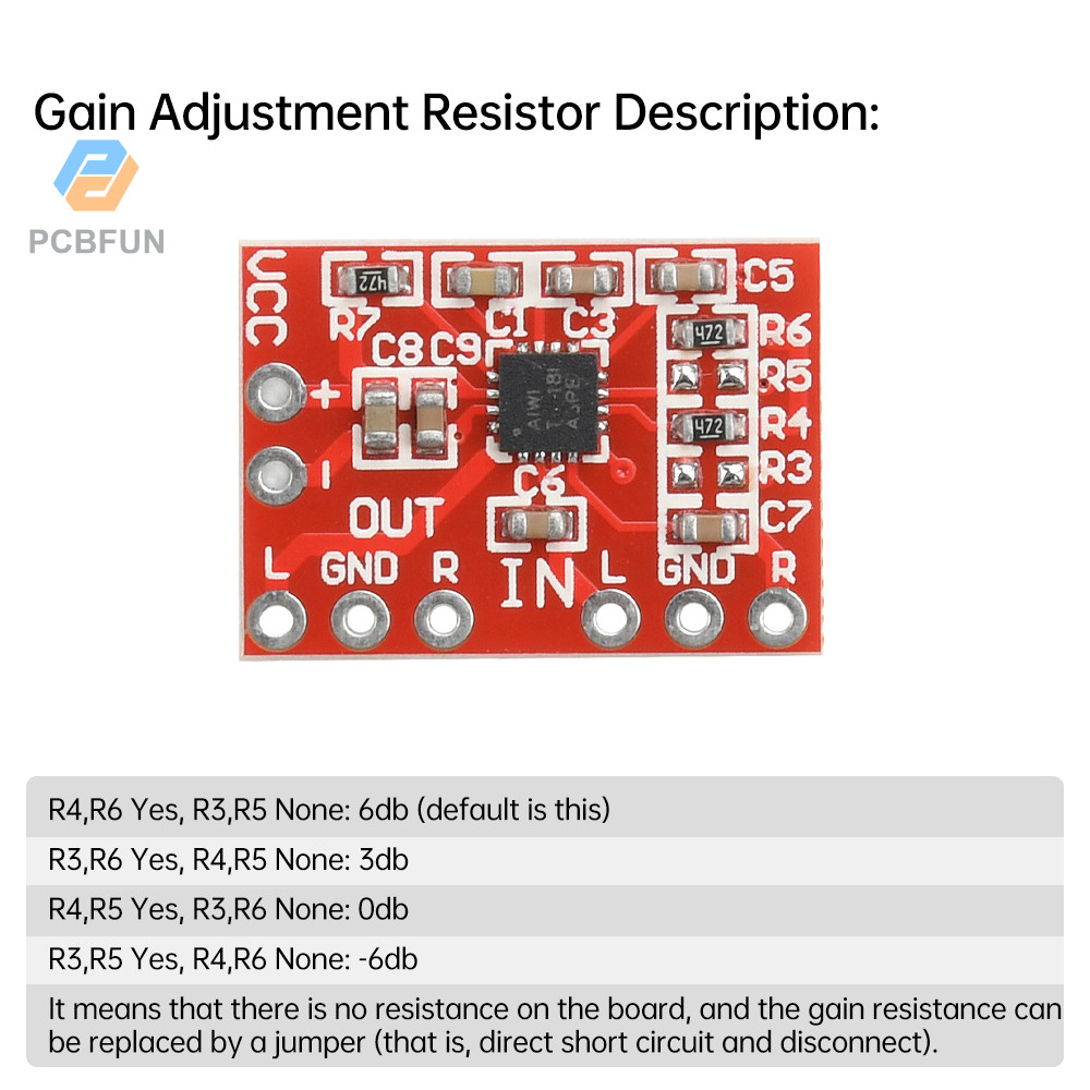 Pcbfun 1/3/5pcs TPA6132 Differential to Single Input Headphone ...