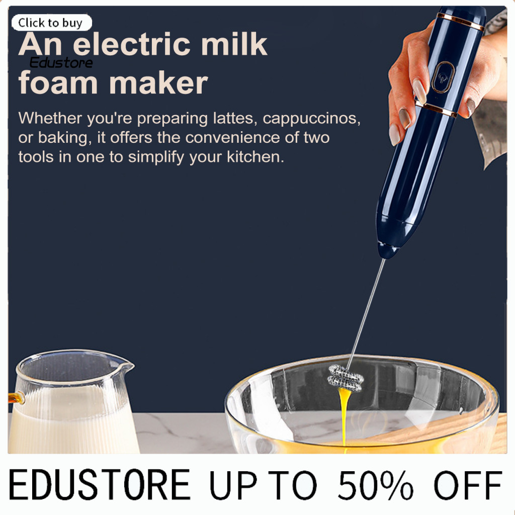 Portable Milk Frother Cordless Kitchen Mixer Portable Electric Milk ...