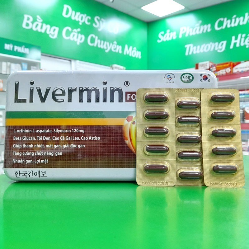 Livermin Forte liver detox tablets, iron box of 60 tablets, helps clear ...