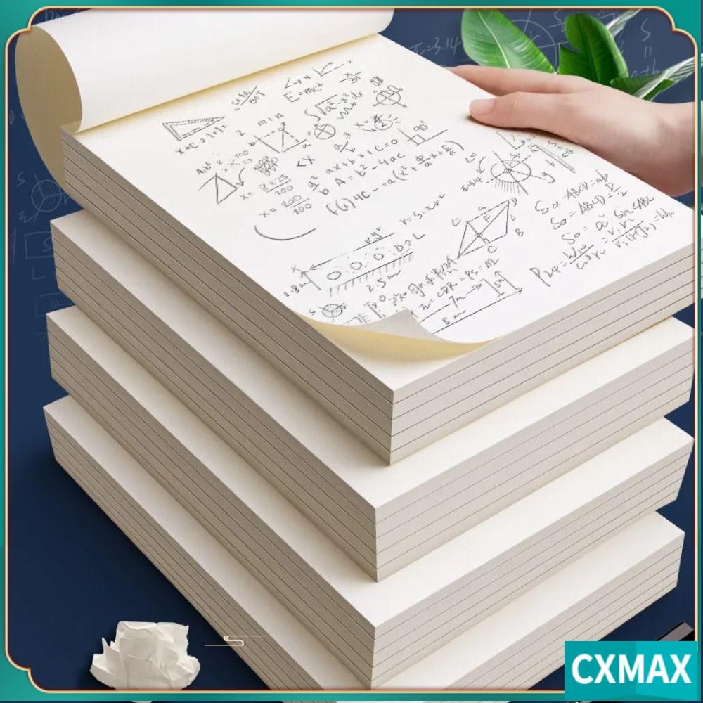 CVMAX Blank Draft Paper, 40/100 Sheets A4/B5 Calculation Paper ...