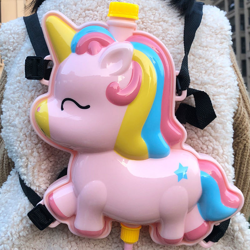 Children Backpack Water Gun Airplane Dinosaur Pull-out Water Gun Toy ...