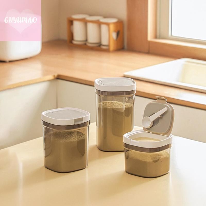 [guyumao] Airtight Container Milk Powder Jar Storage Free Scraper Spoon ...