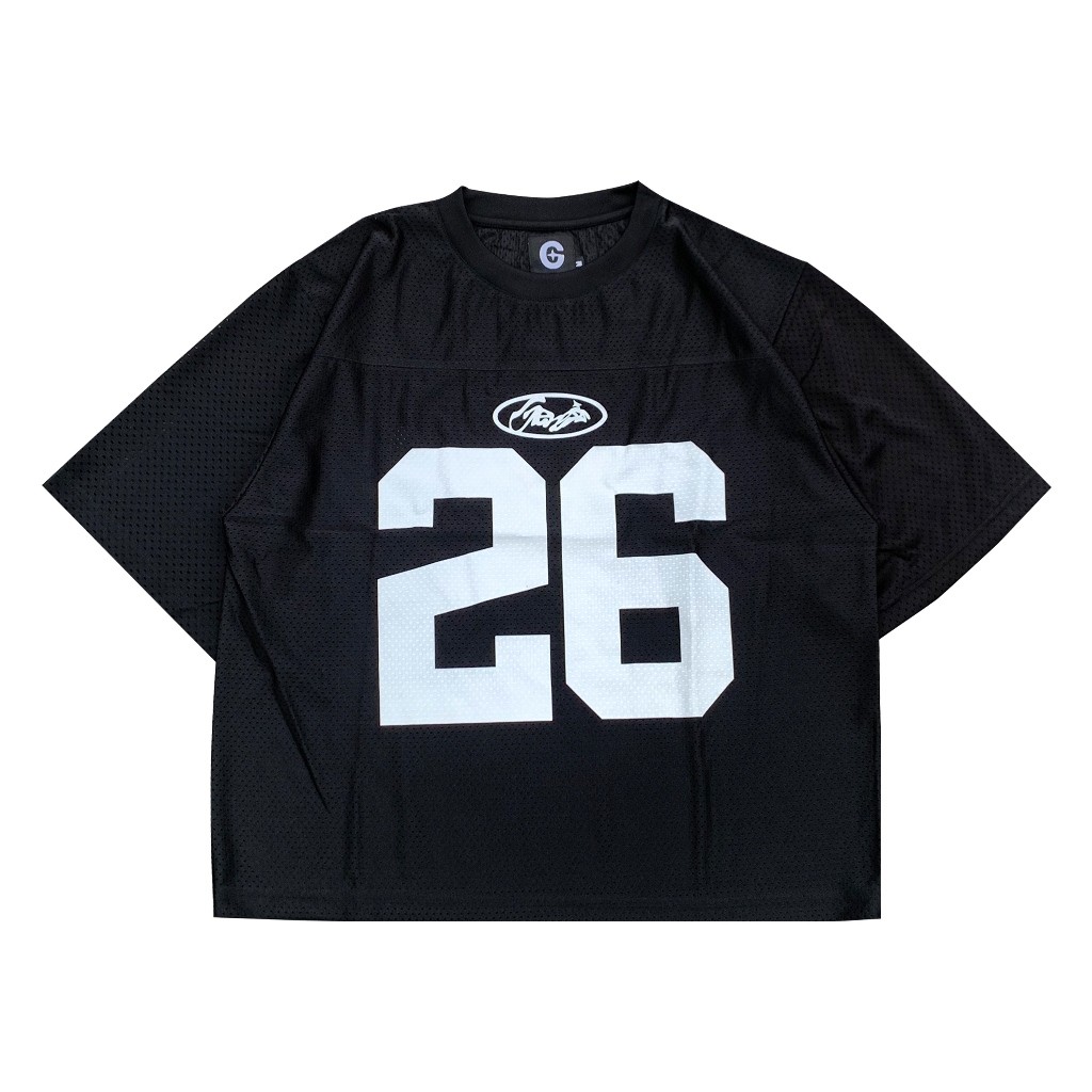 Genesis Conspiracy - Mesh Jersey Boxy Oversized 26 Black Unisex ...