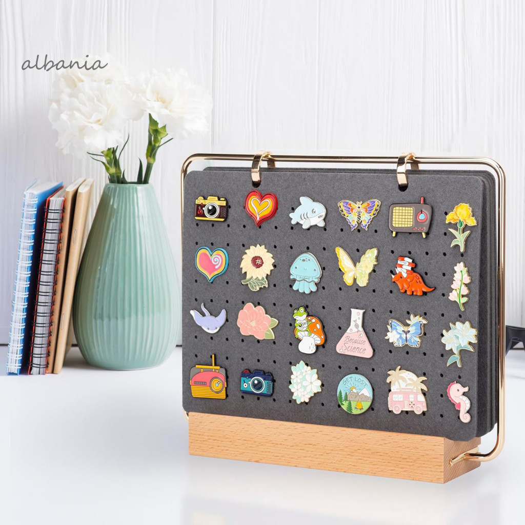 Patch Label Holder Felt Board Pin Organizer Pin Display Organizer with ...