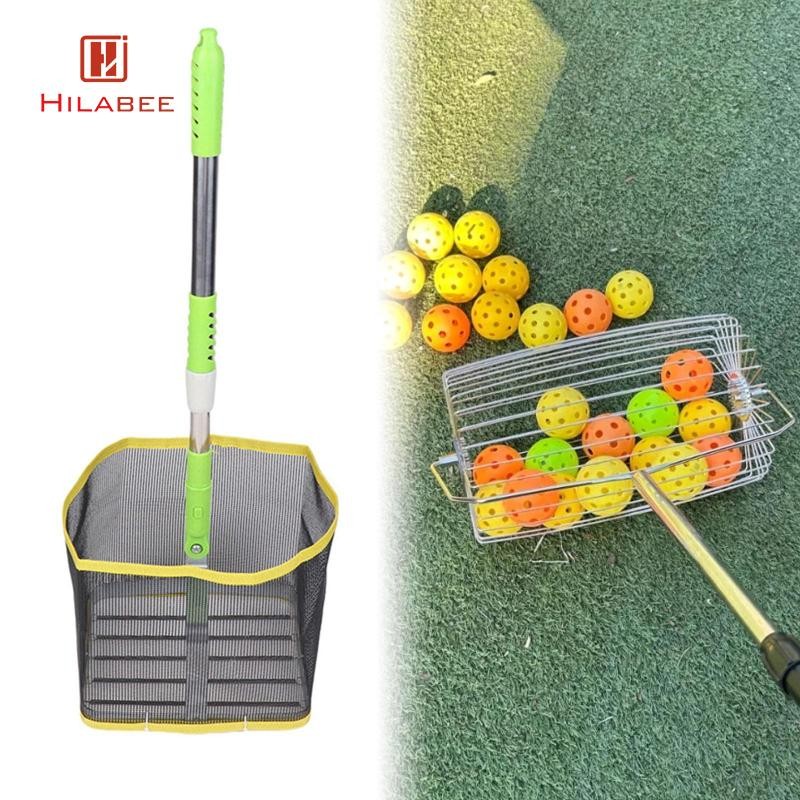 HILABEE Ball Picker Retriever Storage Bag Ball Collector Picking Net ...