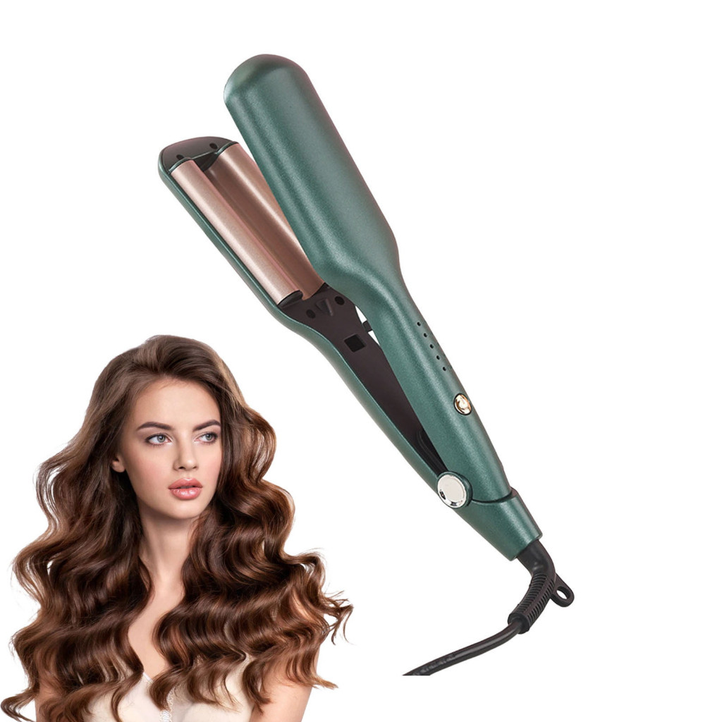 Wavy Hair Curler 5 Temp Adjustable Egg Roll Curling Iron for Quick ...