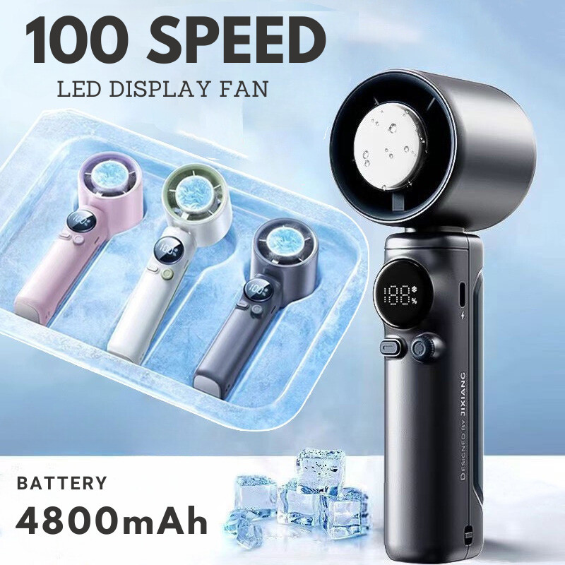 Portable Handheld Turbo Fan 199/100 Wind Speed Adjustable Mini Fan ...
