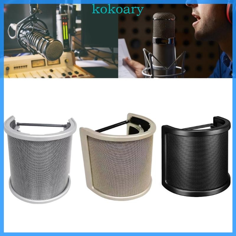 KOK Professional Microphone Popping Filter Windscreen Isolation Shield for Microphone | Shopee ...