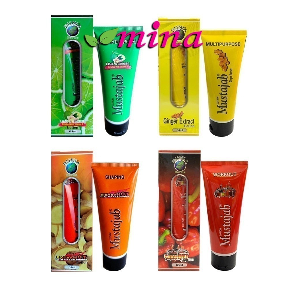 MUSTAJAB Losyen Mini 65ml Original Dunia Herbs Body Lotion Halia Bara ...