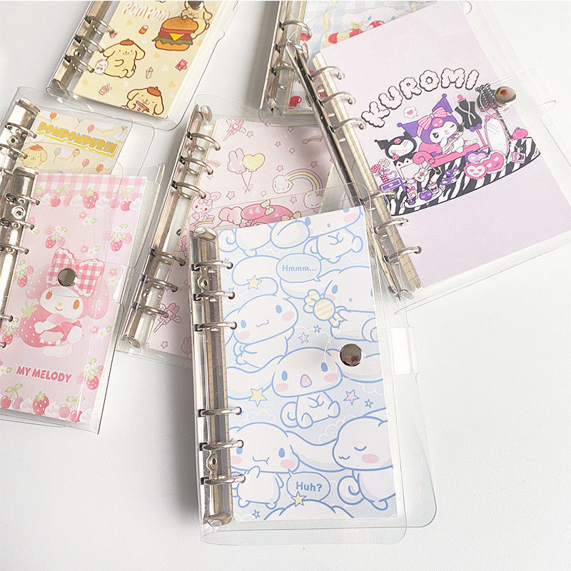 Loose-leaf A6 Cute Cartoon Fantasy Transparent Handbook Notebook Write ...