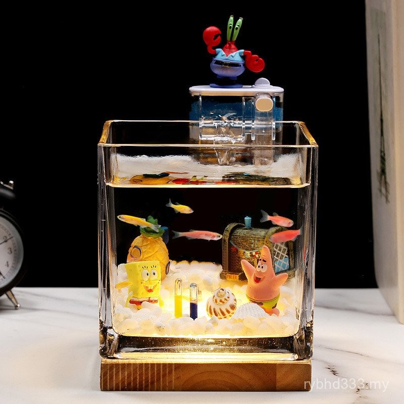 Ultra White Thick Betta Dedicated Small Fish Tank Glass Square ...