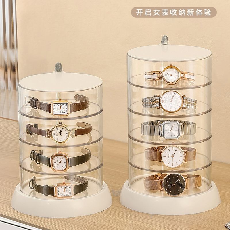 Watch Watch Box Watch Storage Box Rotating Multi-Layer Female Watch ...