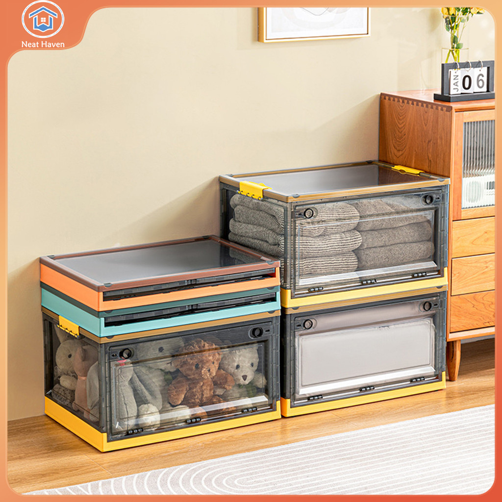 IKEA Foldable Storage Box With Wheels Clothes Organizer Stackable With ...
