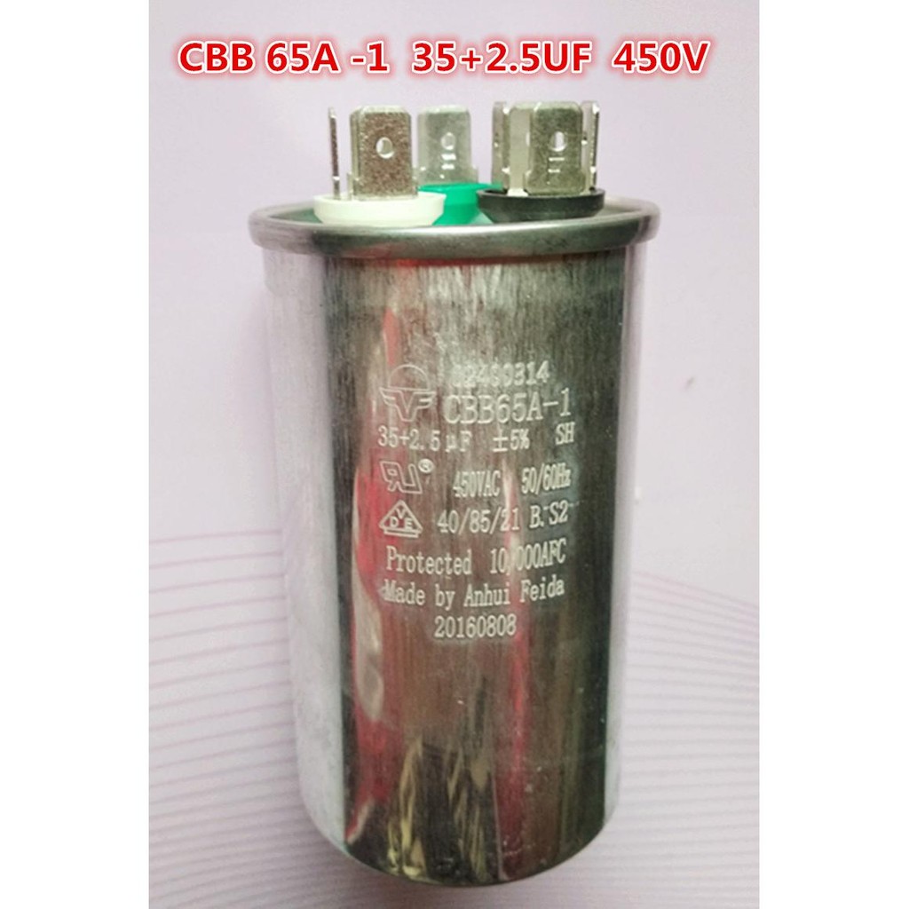 Air Conditioning Capacitor CBB65A-1 35+2.5 UF450V Air Conditioning ...
