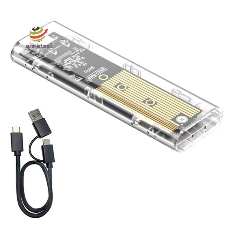 M2 SSD Enclosure M2 SSD Case M.2 NVMe+NGFF Dual Protocol SSD Enclosure ...