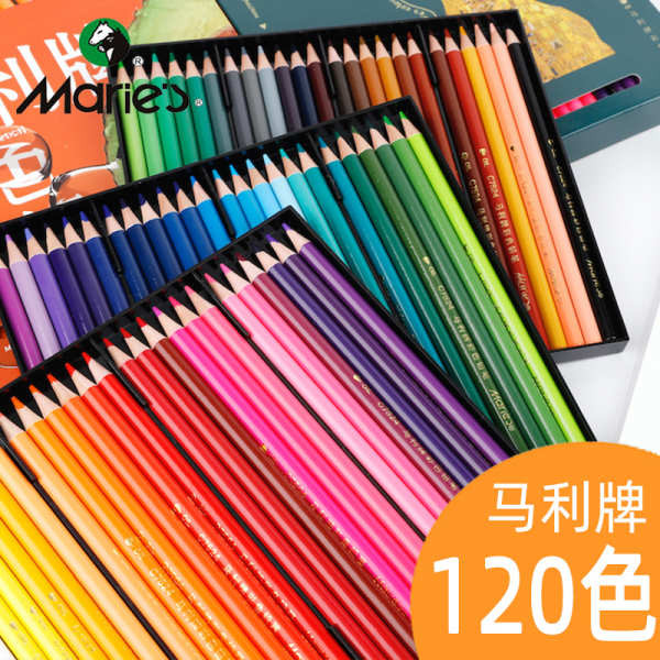colour pencil pensil warna Set pensel warna jenama Marley 48 warna ...