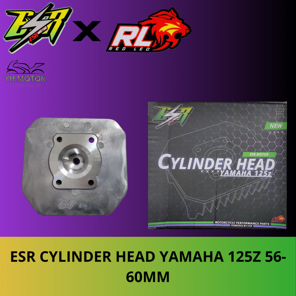 ESR HEAD Y125 Y125Z Y125ZR 100% ORIGINAL ESR CYLINDER HEAD YAMAHA 125Z 56-60MM | Shopee Malaysia