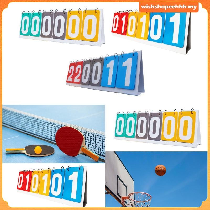[WishshopeehhhMY] Scoreboard Table Score Multipurpose Score Flip Cards ...
