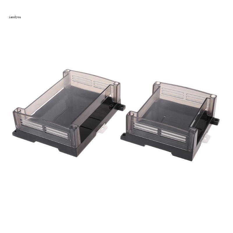 iny Transparent Plastic Industrial Control Box Panel Enclosure Case Din ...