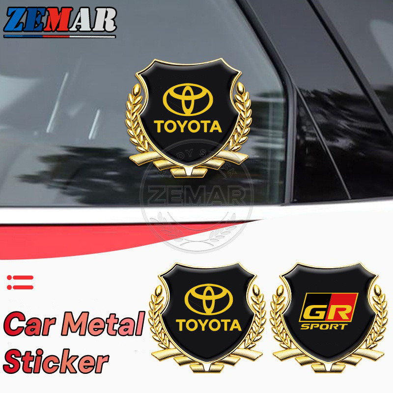 Toyota GR Sport Car 3D Metal Stickers Car Logo Side Window Side Door ...