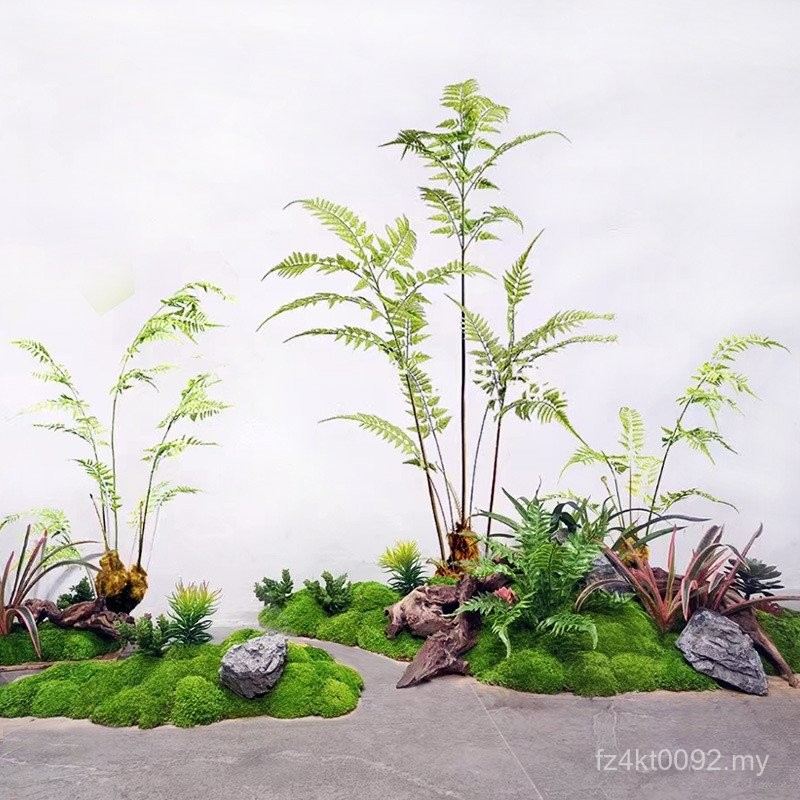Landscape Floor Chinese Fern Indoor Bionic Fern Landscaping Hericium ...