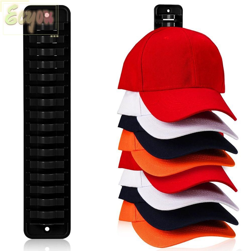 ECYOU Baseball Caps Organizer, Space Saving Closet Cap Rack Hat ...