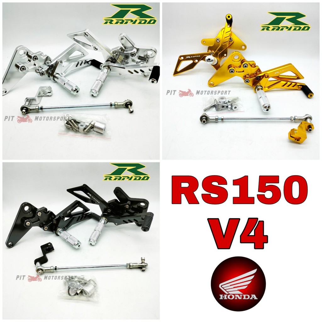 Racing Footrest RS150 / Single Footrest V4 Rapido Honda RS150R Winner ...