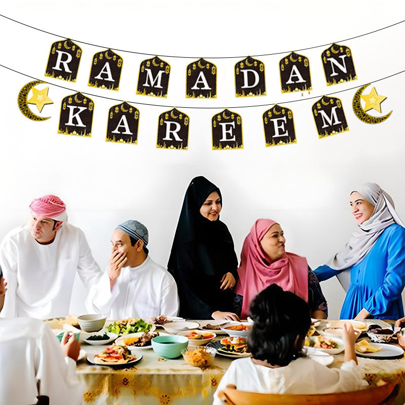 SweetHome Ramadan Decoration Flag Islam Family Party EID Flag ...