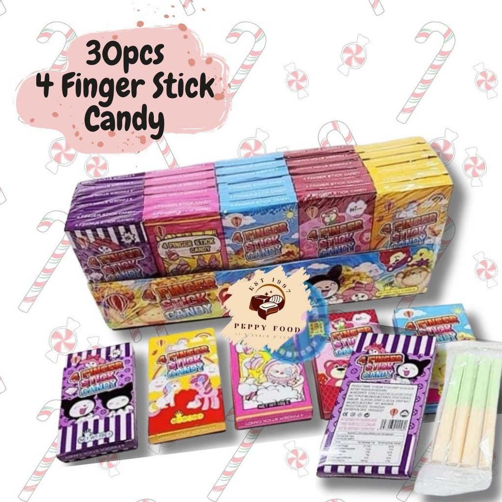 30pcs x 10g KHY 4 Finger Stick Candy (Gula-Gula Batang Rasa Buah-Buahan ...