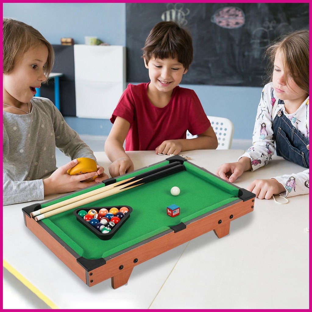Mini Pool Table Adjustable Children Pool Table Educational Study Table ...