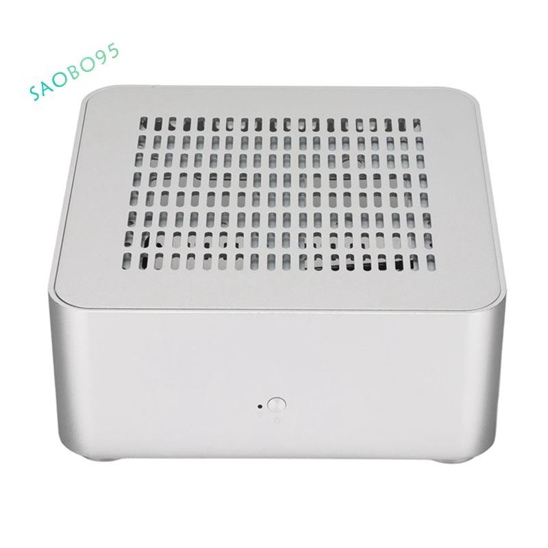 Aluminum Chassis Small Desktop Computer Case PSU HTPC Mini-ITX PC Case ...