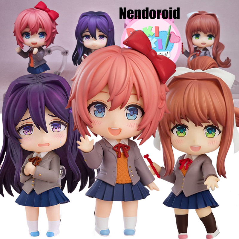 Sayori Nendoroid Yuri Doki Doki Literature Club Monika Movable Joint Face Changeable Figure ...