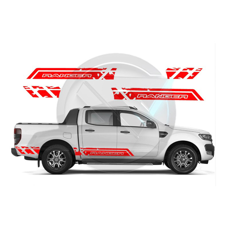 (Ready Stock) S1023# Ford Ranger Side Car body stripe Vinyl Decal ...