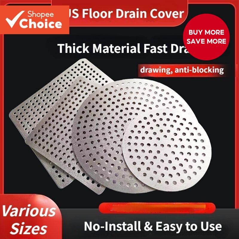 304 Stainless Steel Square Drain Cover, Filter Net, Anti-Clog ging ...