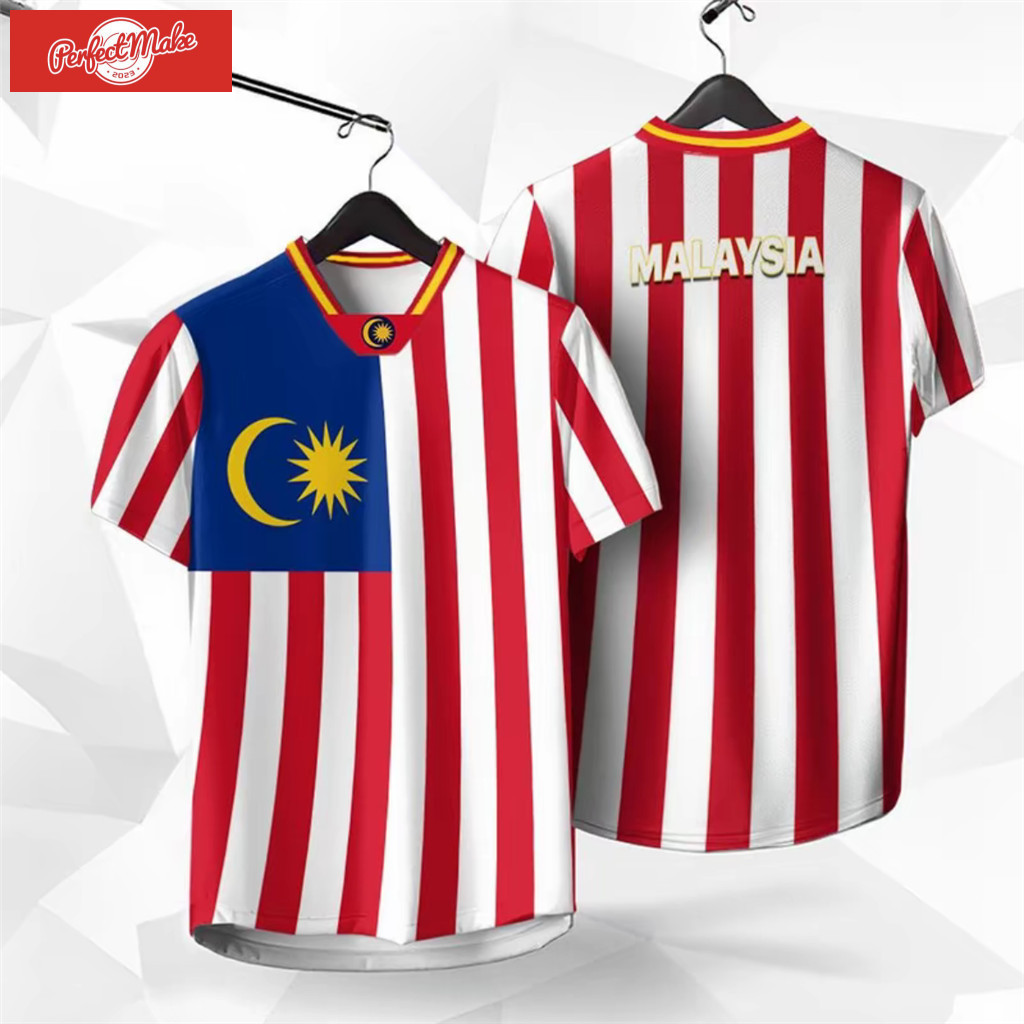 2025 Merdeka Clothes 68 Years of Jersey Ethnic NFL T-Shirt 2025 Merdeka ...