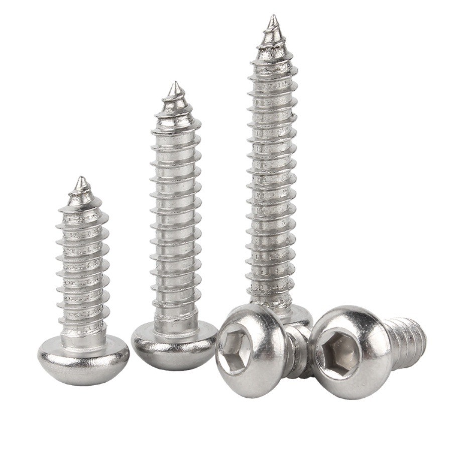Hex Socket Button Head skru/Self-tapping Screw Wood Tapping/Stainless Steel 304 Mushroom Head ...