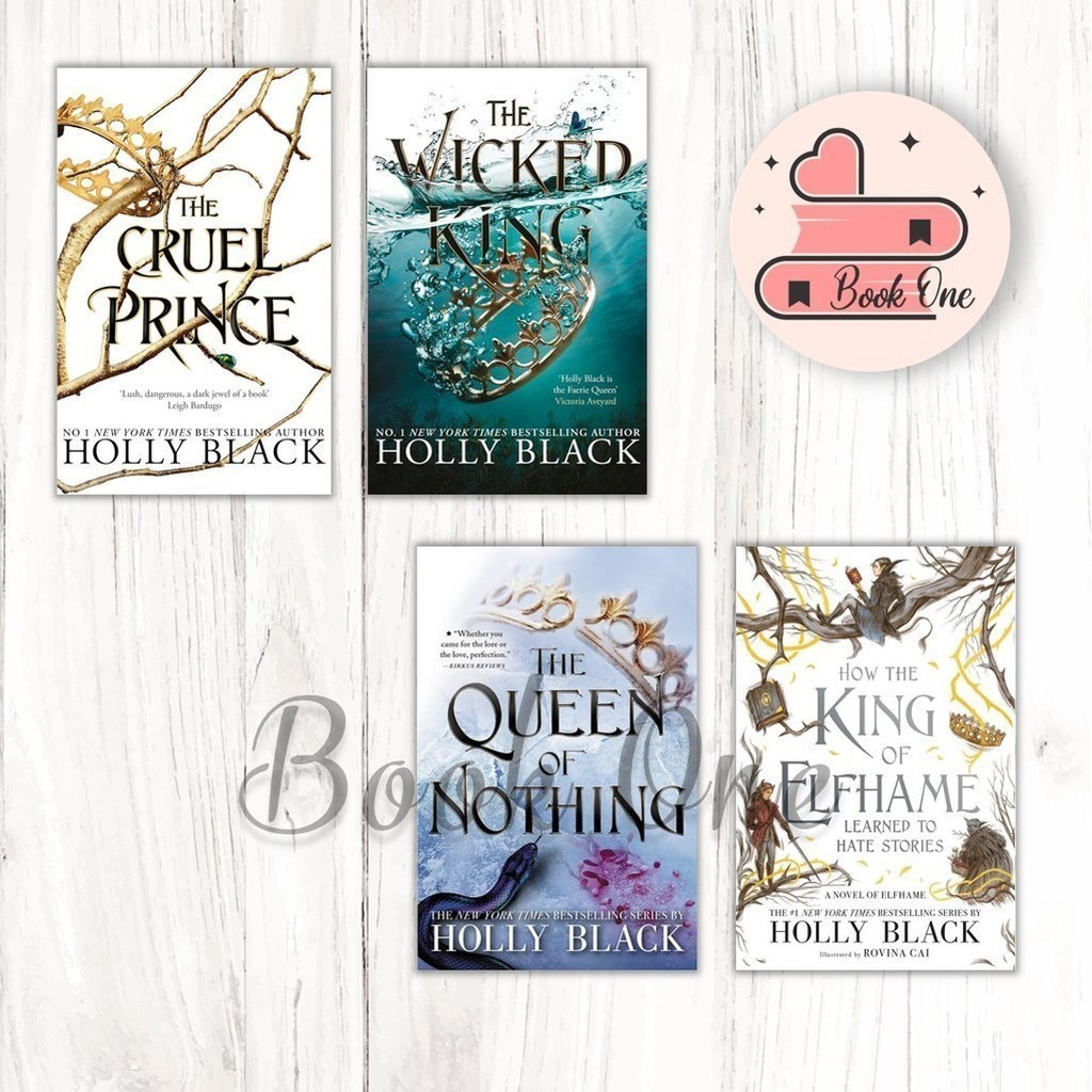 English Book the Cruel Prince, Wicked King, Queen of Nothing, How the King (the Folk of the Air ...