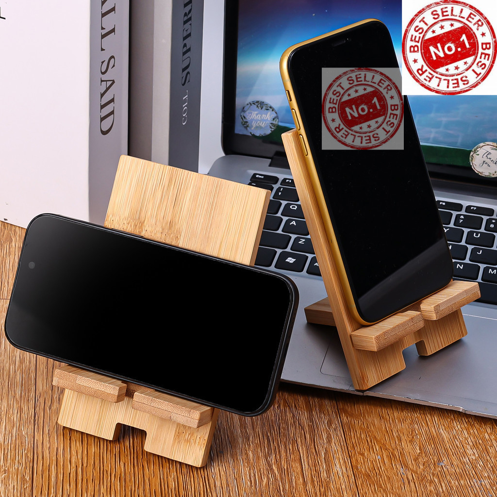 MC#Multi Functional Cat Claw Acrylic Phone Holder - Wooden Splicing ...