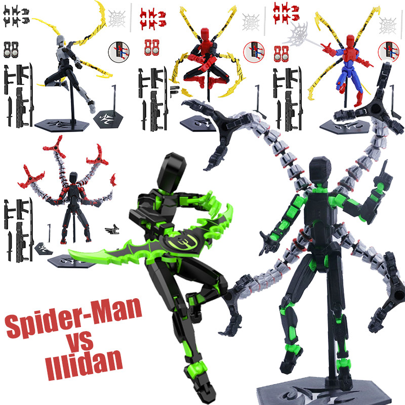 Lucky 13 Action Figure Spider-Man vs doctor octopus Dummy 13 Action ...