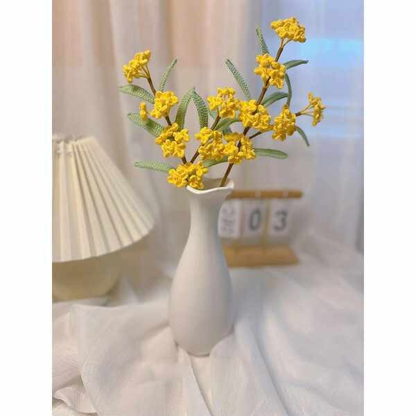 flower bouquet crochet flower Produk siap tenunan tangan osmanthus bulu ...