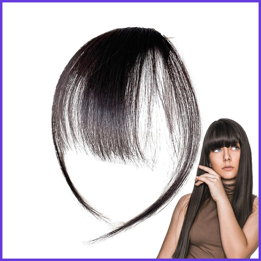 Clip on Bangs for Women Women Clip in Forehead Bangs Human Fringe ...