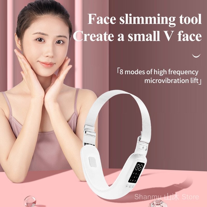 New Heating EMS Micro-Current Beauty Instrument V Face-lifting Handy ...